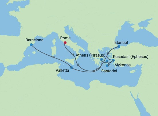 11 Nights | Rome to Barcelona | Aug 15, 2020 – CMEatSEA | Cruise ...